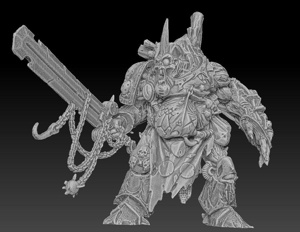 Миниатюра Warhammer Chaos Space Marines Nurgle Daemon Prince Proxy