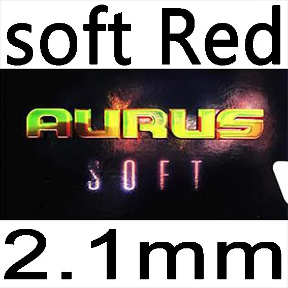 Резина для настольного тенниса TIBHAR AURUS SOUND SOFT Red 2.1mm