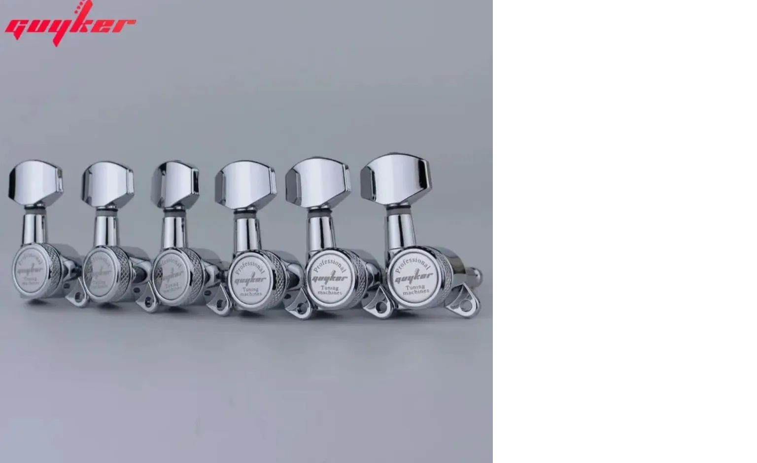 Guyker 6R -локовые колки для электрогитары/ колки серебристые для электрогитары 6 в ряд, правые