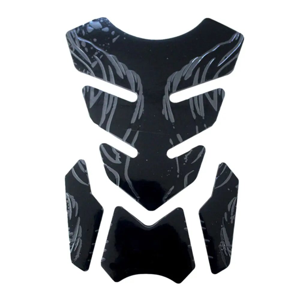 1 шт. мотоциклетные 3D наклейки для масляного бака, универсальные наклейки для Черный, Black