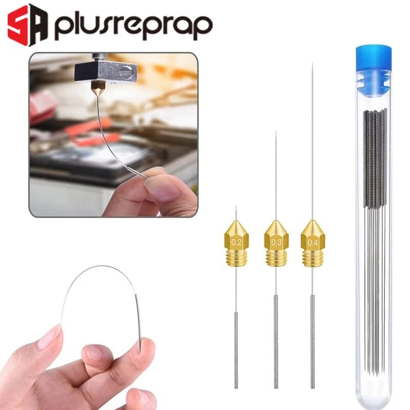 Иглы для чистки сопла V6 5Aplusreprap 0,2-1,0 мм 0.25mm