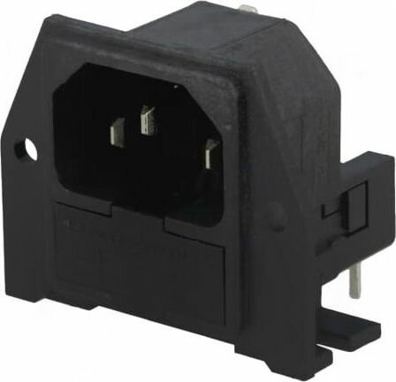 Разъем BULGIN PF0030/PC Разъем питания AC гнездо "папа" 10А 250ВAC IEC 60320 UL94V-0 1шт
