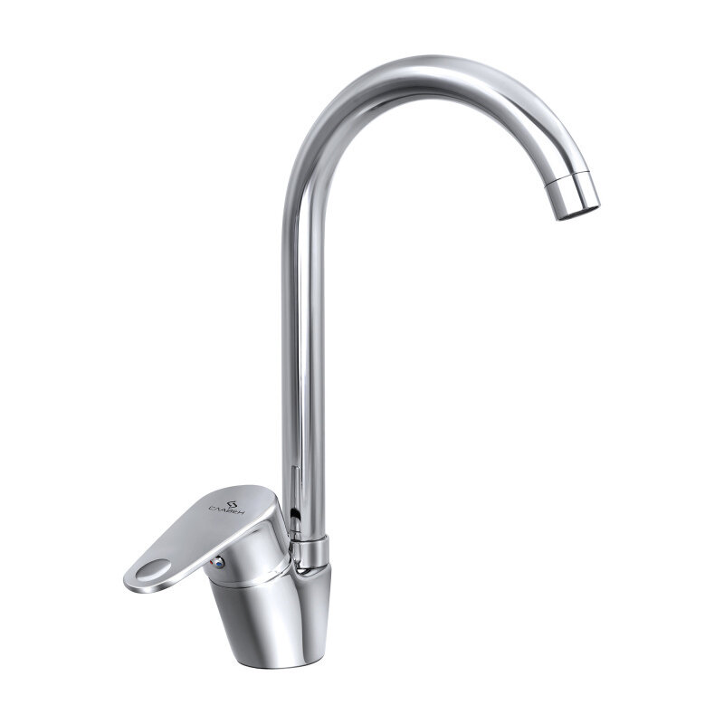 Смеситель для кухонной мойки Славен СЛ-ОД-Л-22 с высоким изливом, одноручный