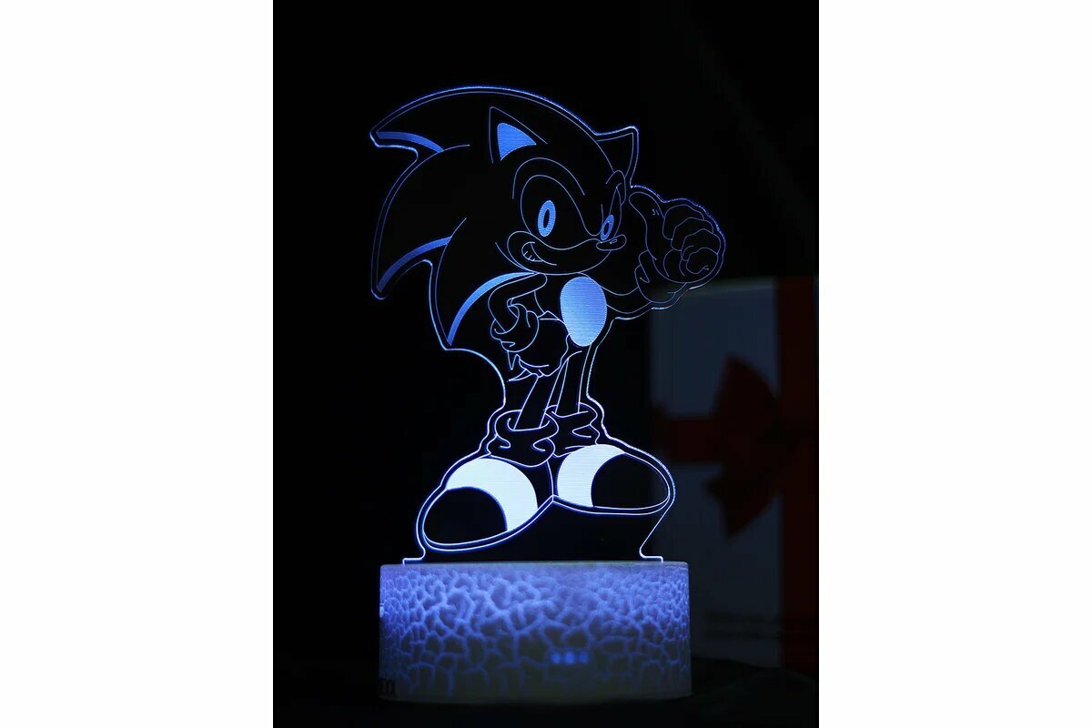 PALMEXX Светодиодный ночник 3d светильник led rgb 7 цветов (соник) PX/LAMP-005