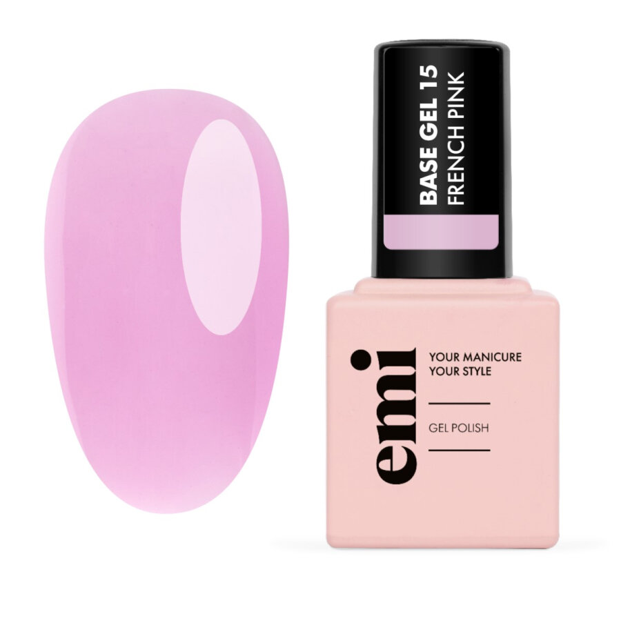 EMI, База EMILac Base Gel №15, Французский розовый