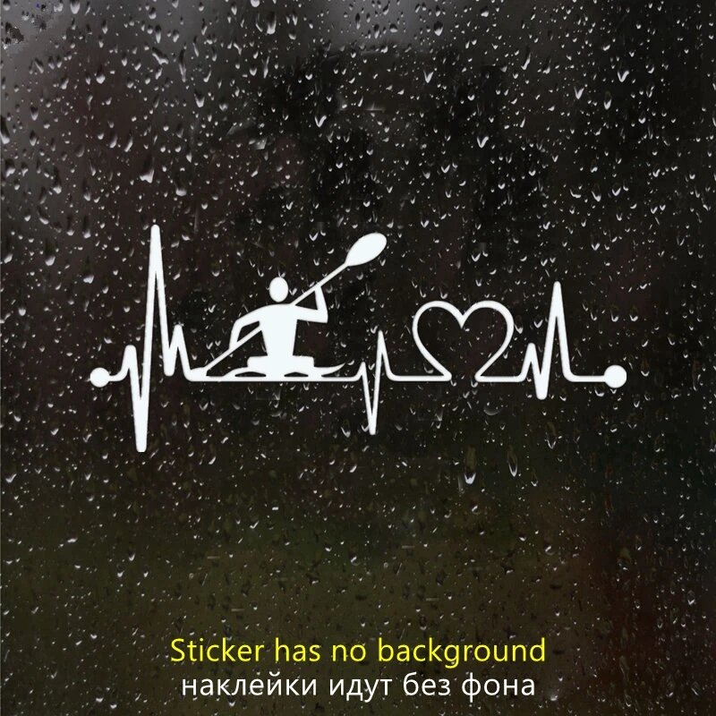 40680# наклейки на авто Каяк Love Lifeline водонепроницаемые наклейки на машину наклейка для авто автонаклейка стикер этикеты винила наклейки стайлинга автомобилей украшения на бампере автомобиля заднее стекло 40680 White