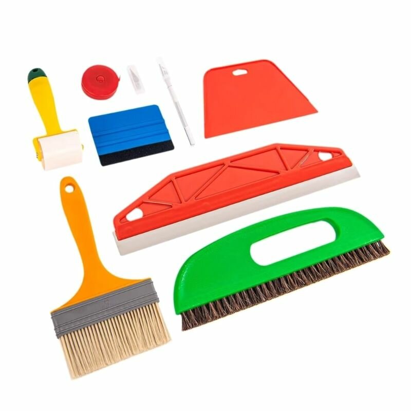 Многофункциональный набор инструментов для разглаживания обоев отслаивания и приклеивания фартука, контактной бумаги, винила