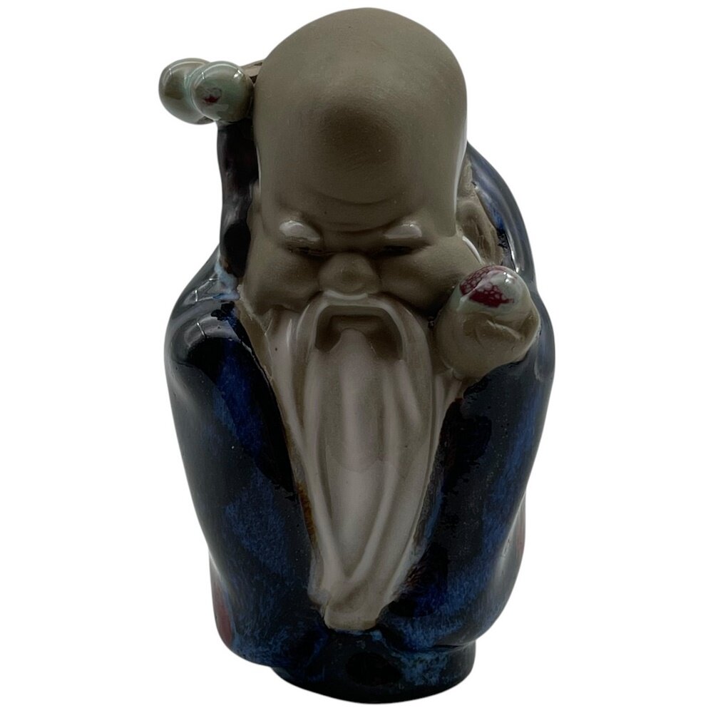 Фарфоровая статуэтка "Шоу-син, бог долголетия" 1990-2000 гг. Китай (Скол)