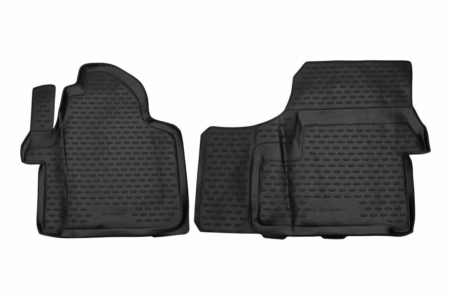 Коврики Standard, в салон MERCEDES Sprinter 2006-2013, 2 шт. (полиуретан, чёрные) Element. NLC.34.10.210