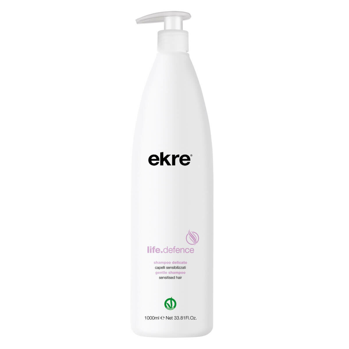 Шампунь защитный для ослабленных волос Ekre Life.Defence Gentle Shampoo, 1000 мл