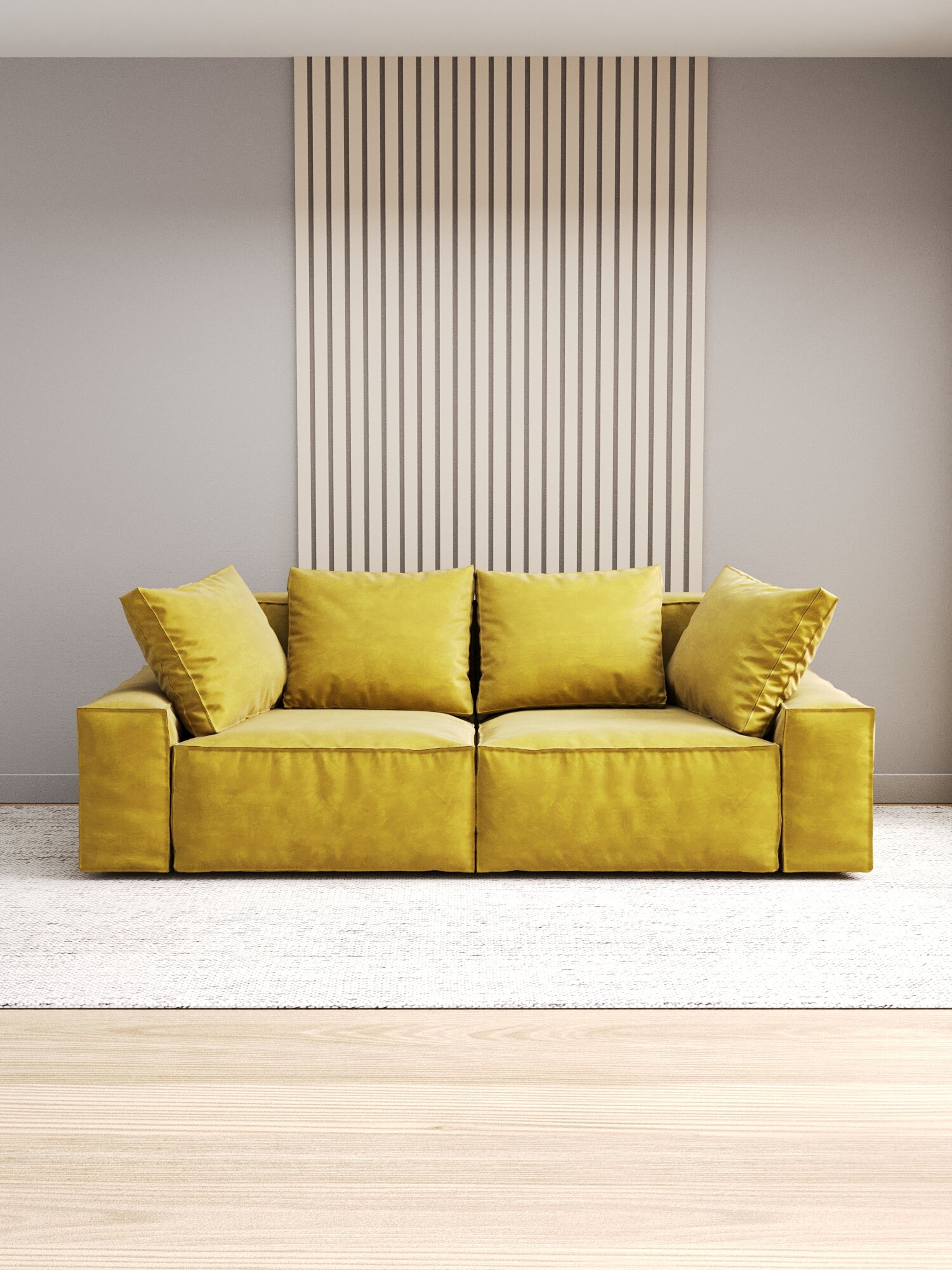 Диван "Император-лофт мод3" Harizma-Mebel, антивандальный, модульный, еврокнижка