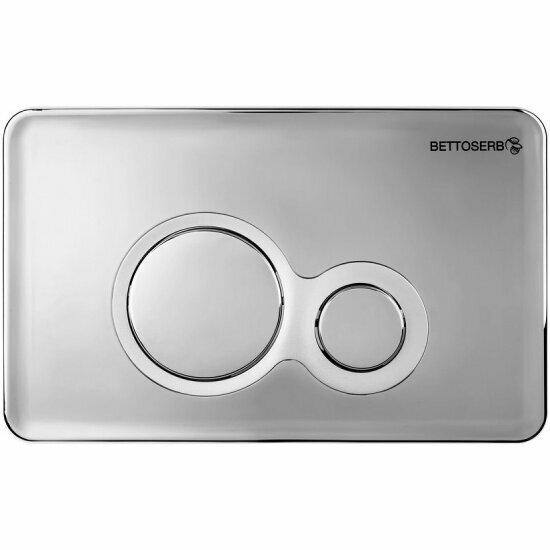 Клавиша смыва Bettoserb DUO Хром глянец/Хром матовый (40006465)