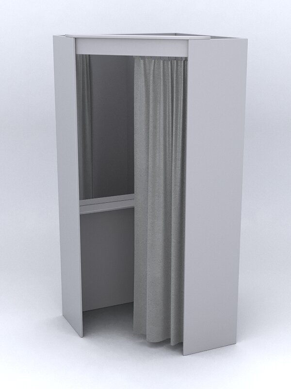 Примерочная из ДСП №2, Серый. Производитель товара - компания Westcom.