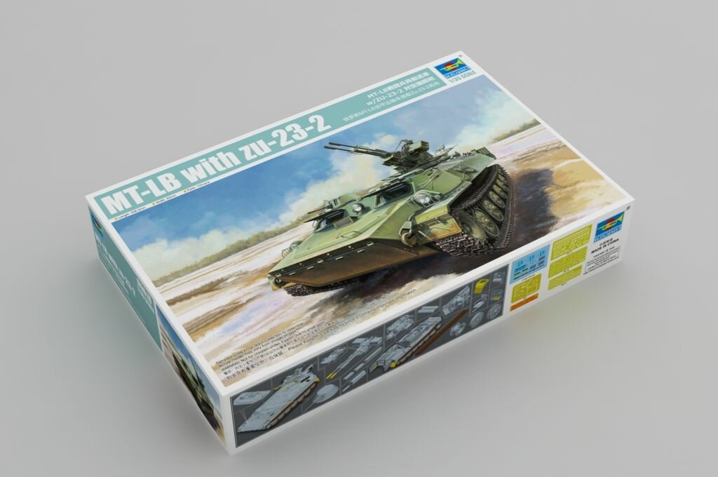 Trumpeter Model 09618 1/35 МТ-ЛБ ЗУ-23-2 противовоздушная пушка