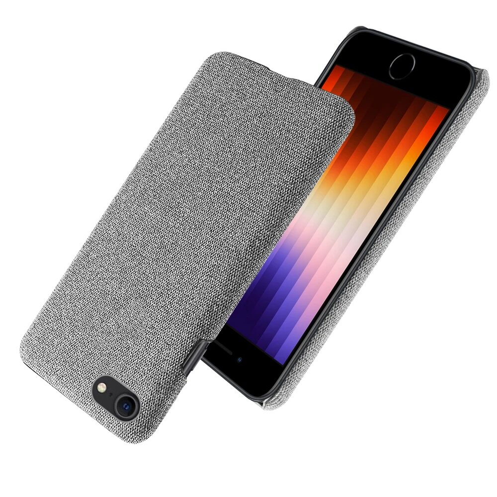 Чехол для iPhone SE 2022, тканевый, противоскользящий, для Apple iPhone SE3 SE 3 (2022) (3-го поколения), тонкий, ретро-дизайн, тканевая накладка.