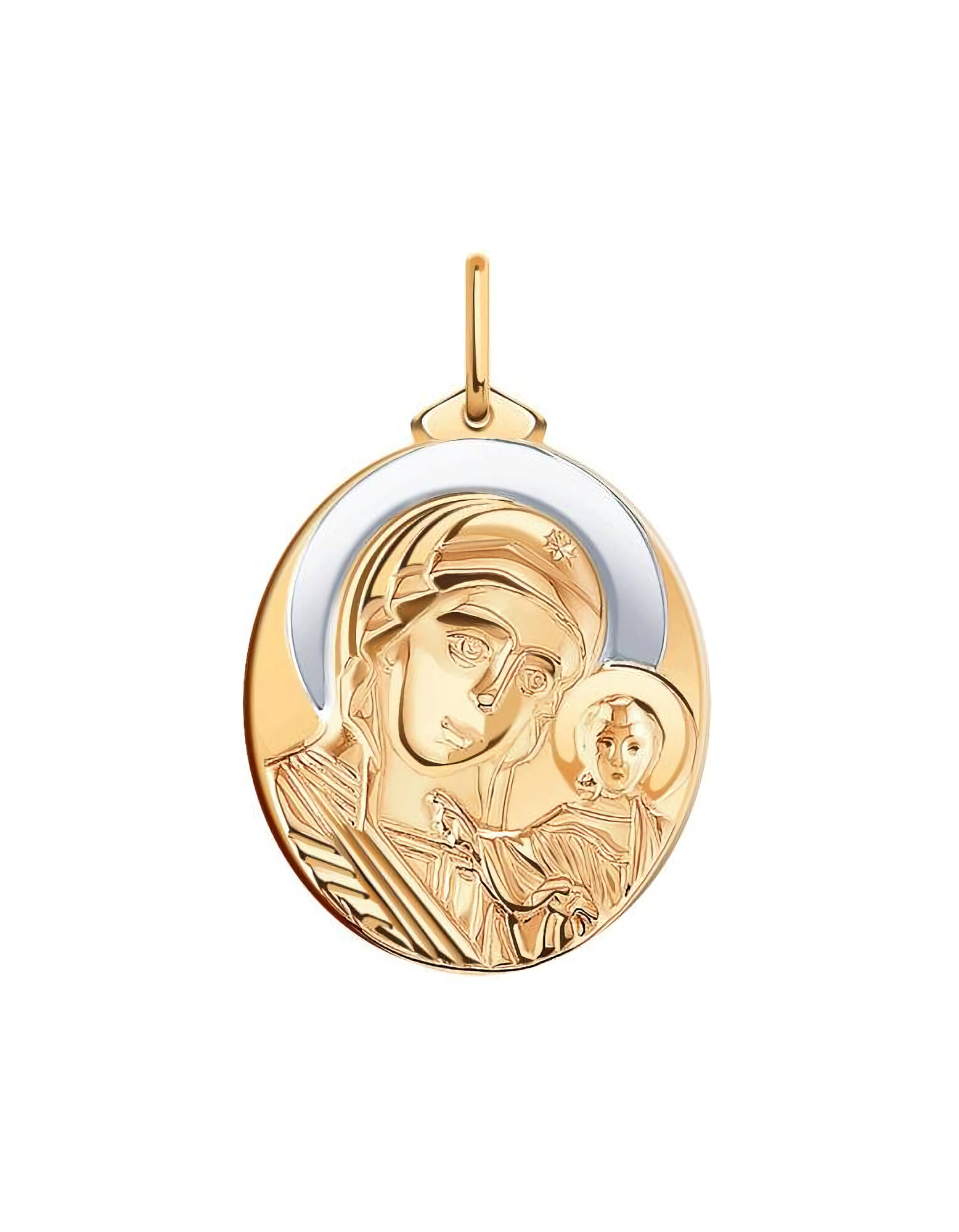 Подвеска, красное золото, 585 проба