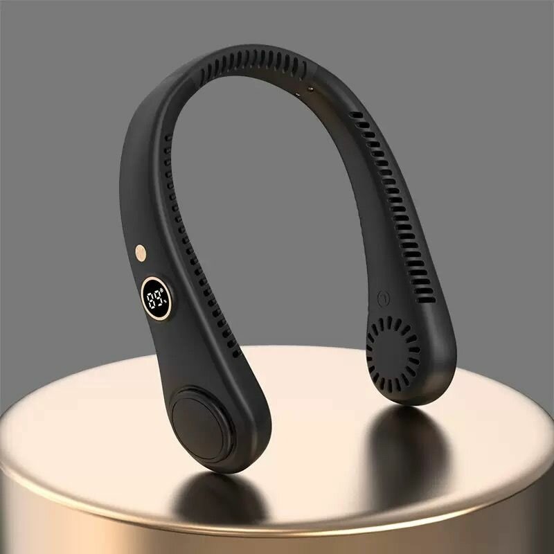 Ваньиллор светодиодный вентилятор цифрового дисплея Поклонник, зарядка USB -портативная беззамашная бесшумный маленький вентилятор, вентилятор Sports Sport