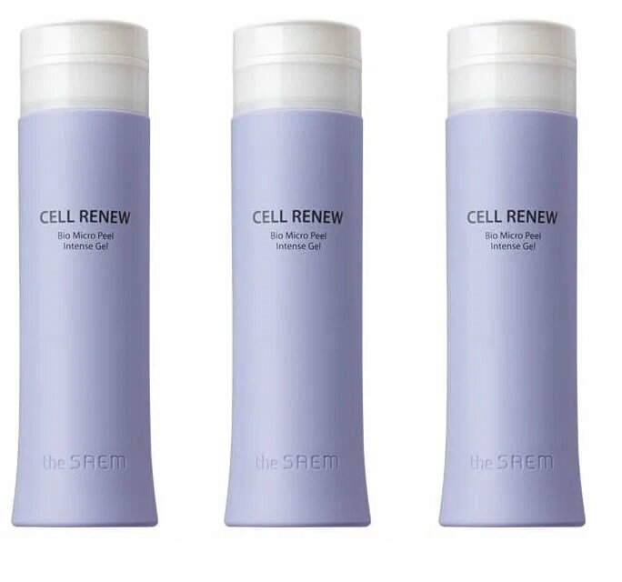 Гель Sung bo Cleamy для лица Cell Renew Bio Micro Peel Intense Gel, отшелушивающий, 160мл, 3 шт