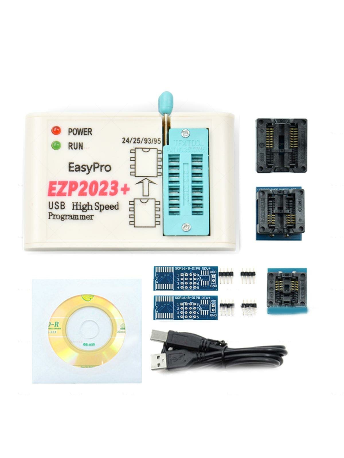 USB SPI Programmer EZP2023 High-speed EZP 2023 100% Original Support 24 25 93 95 EEPROM 25 Flash BIOS Chip Upgrade
