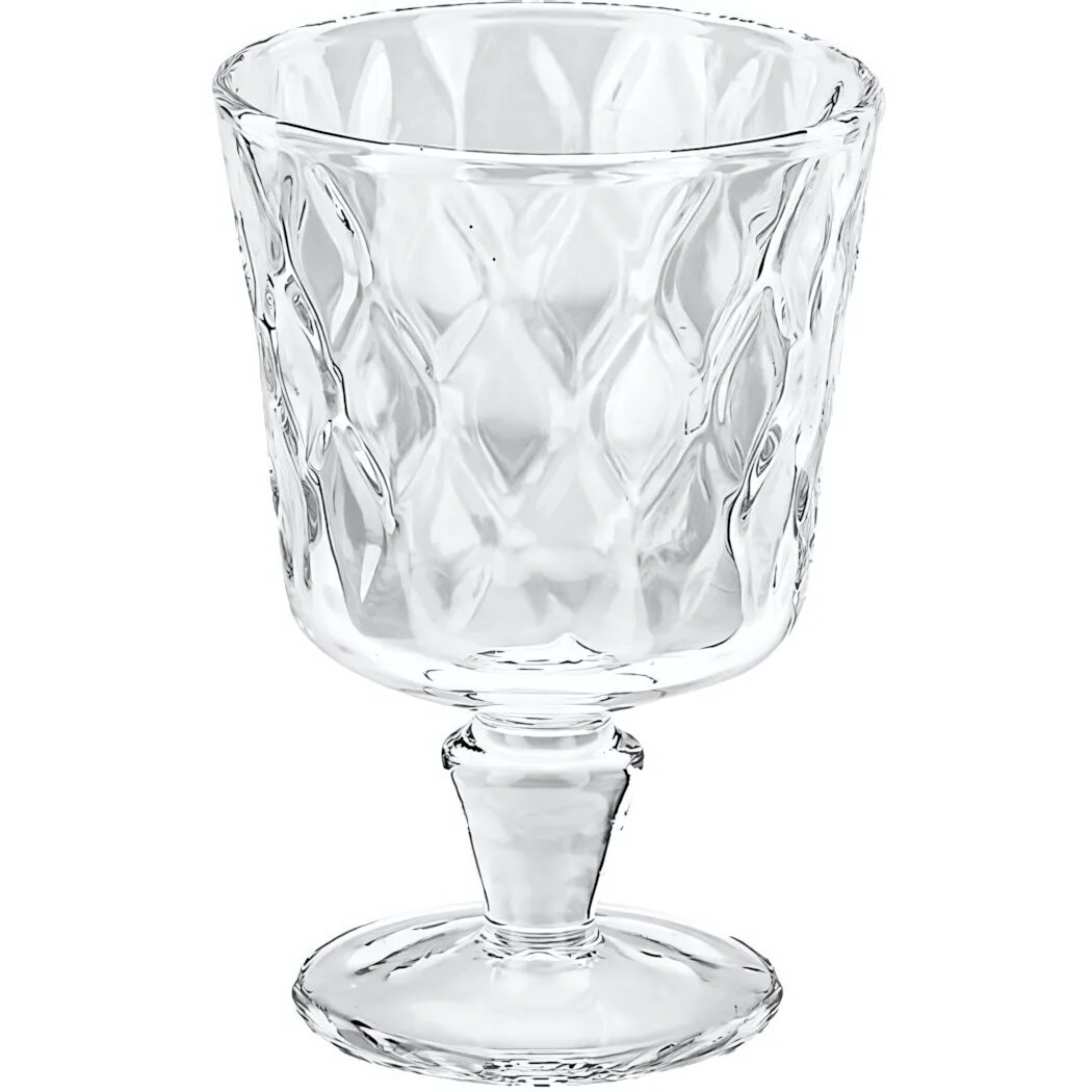 Бокал LEAFY 120 мл, 4 шт, стекло, рифлёная поверхность, стильный дизайн