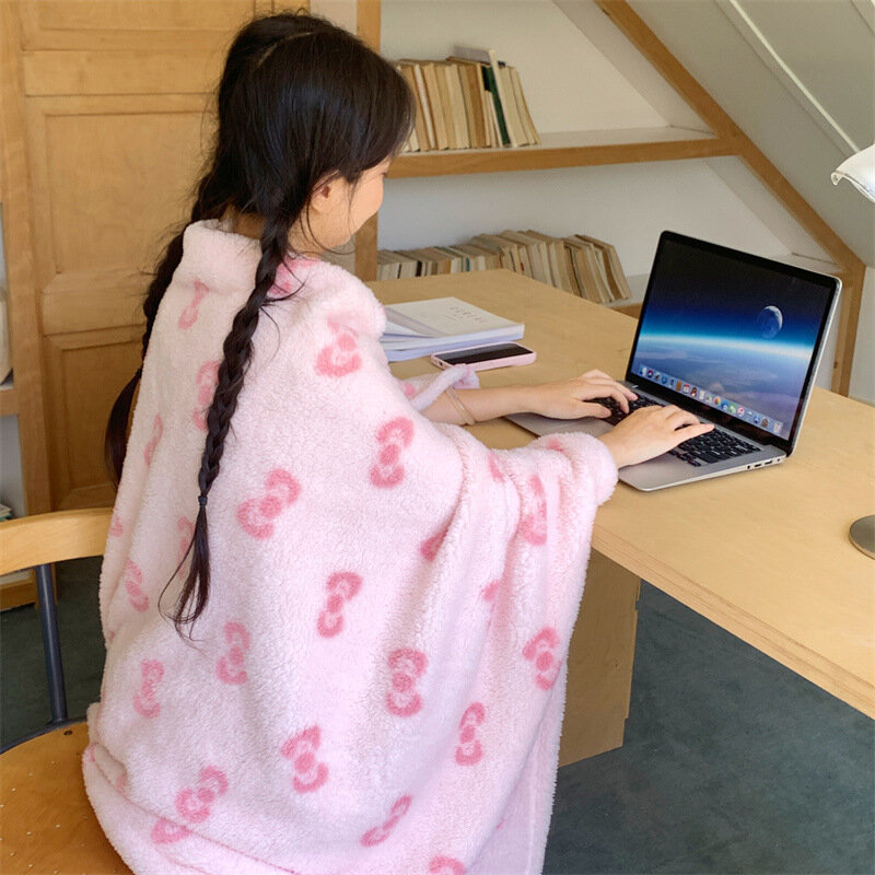 Утолщенное спальное одеяло-шаль, покрывало-шаль, зимнее одеяло，100*150cm