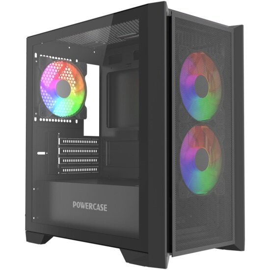 Корпус Powercase Alisio Micro Z3B ARGB V2, черный (CAMZB-A3-V2)