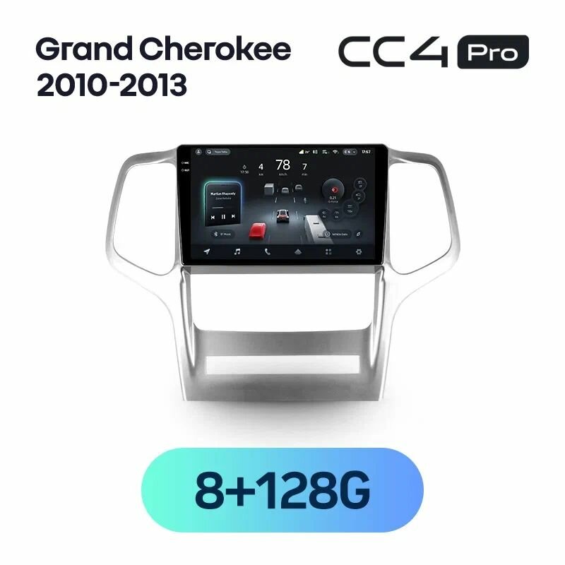 Магнитола Teyes CC4 Pro 8-128 Jeep Grand Cherokee WK2 2010 2013 9.5"