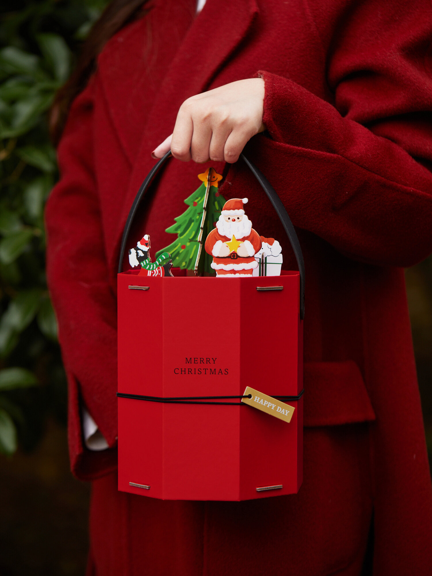 Рождественская подарочная коробка, 1 шт, для сувениров и сладостей