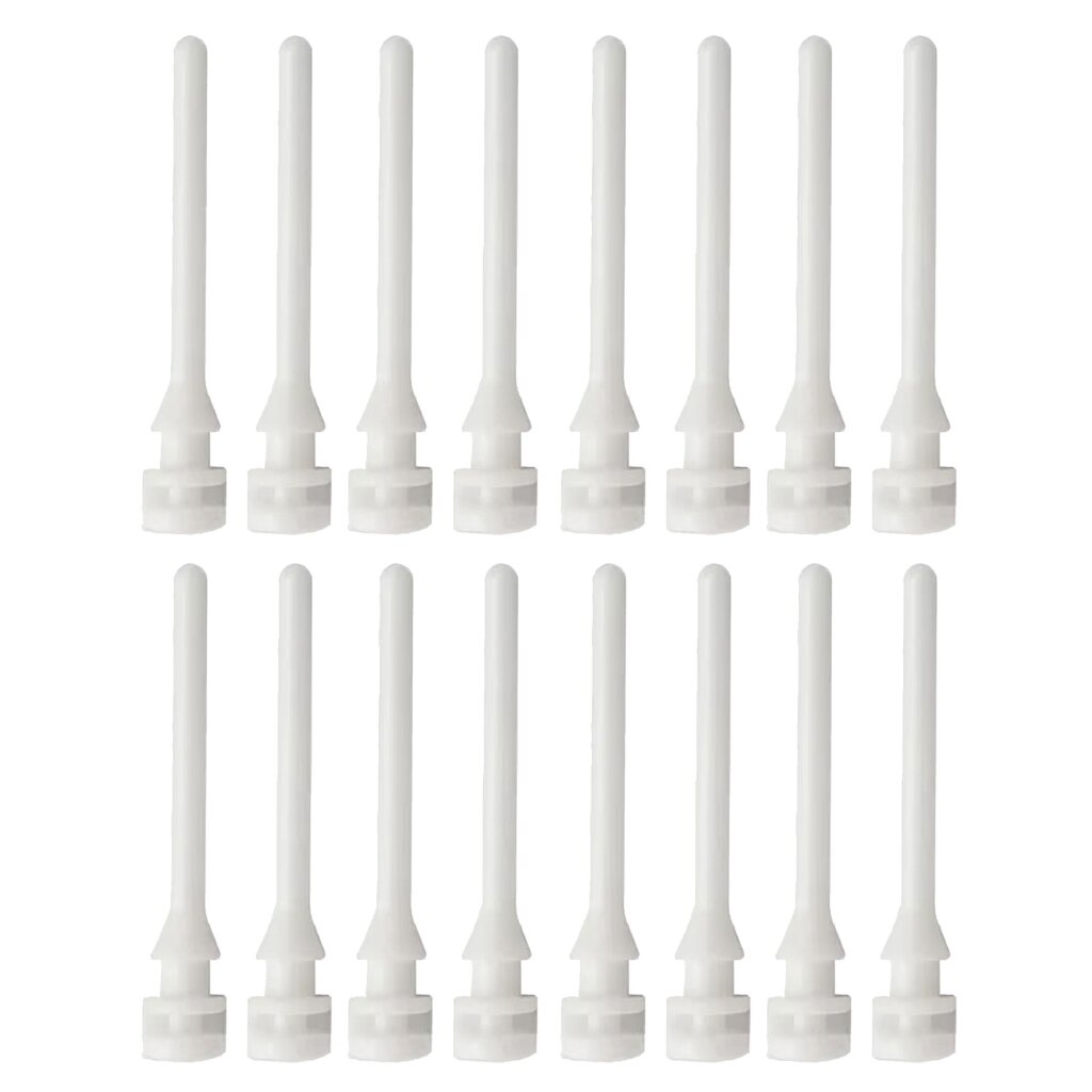 16 штук, резиновые гвозди для амортизации вентилятора корпуса компьютера-белые-короткие