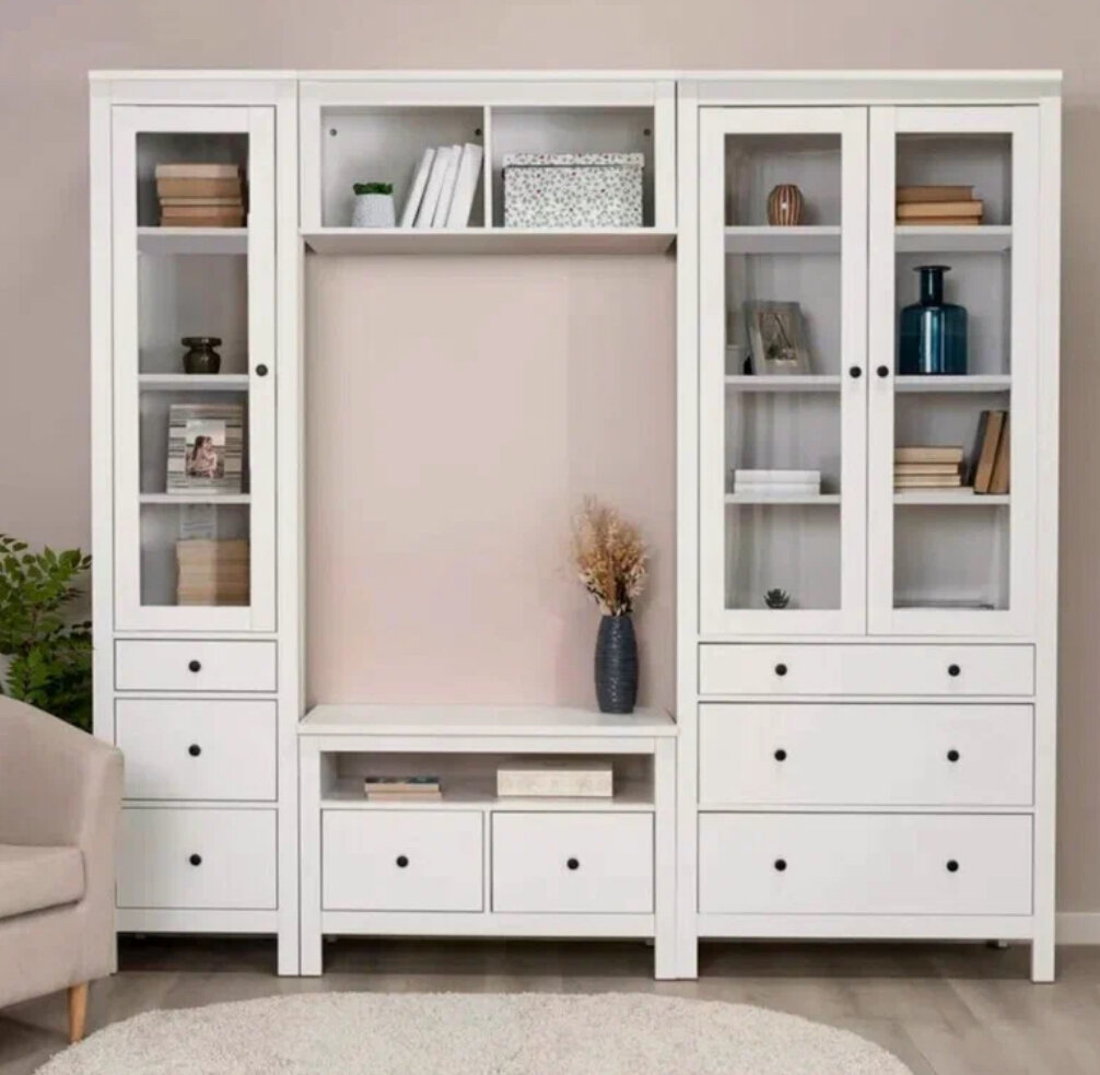 Гостиный гарнитур Ikea Sher Mini, ЛДСП, скандинавский стиль, белый