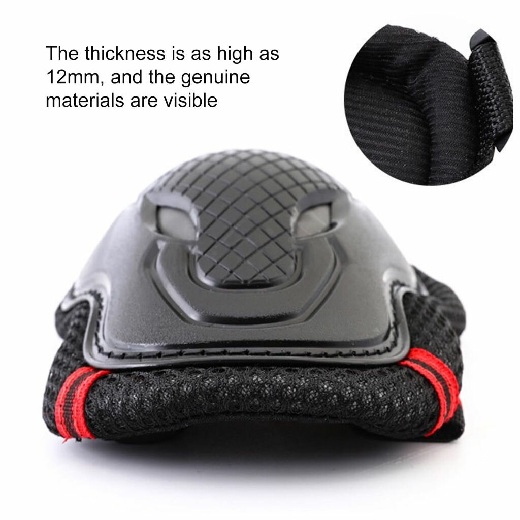 Пакет из 6 спортивных охранников коленная локоть на запястье, - Черно-синий М