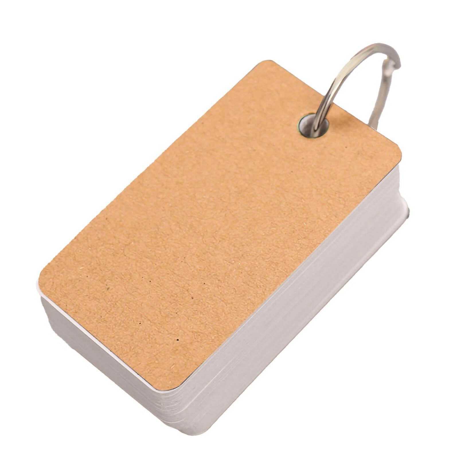 Утолтите пустые карточки с переносными сообщениями. Примечание визитная карточка с кольцом для изучения карты Kraft