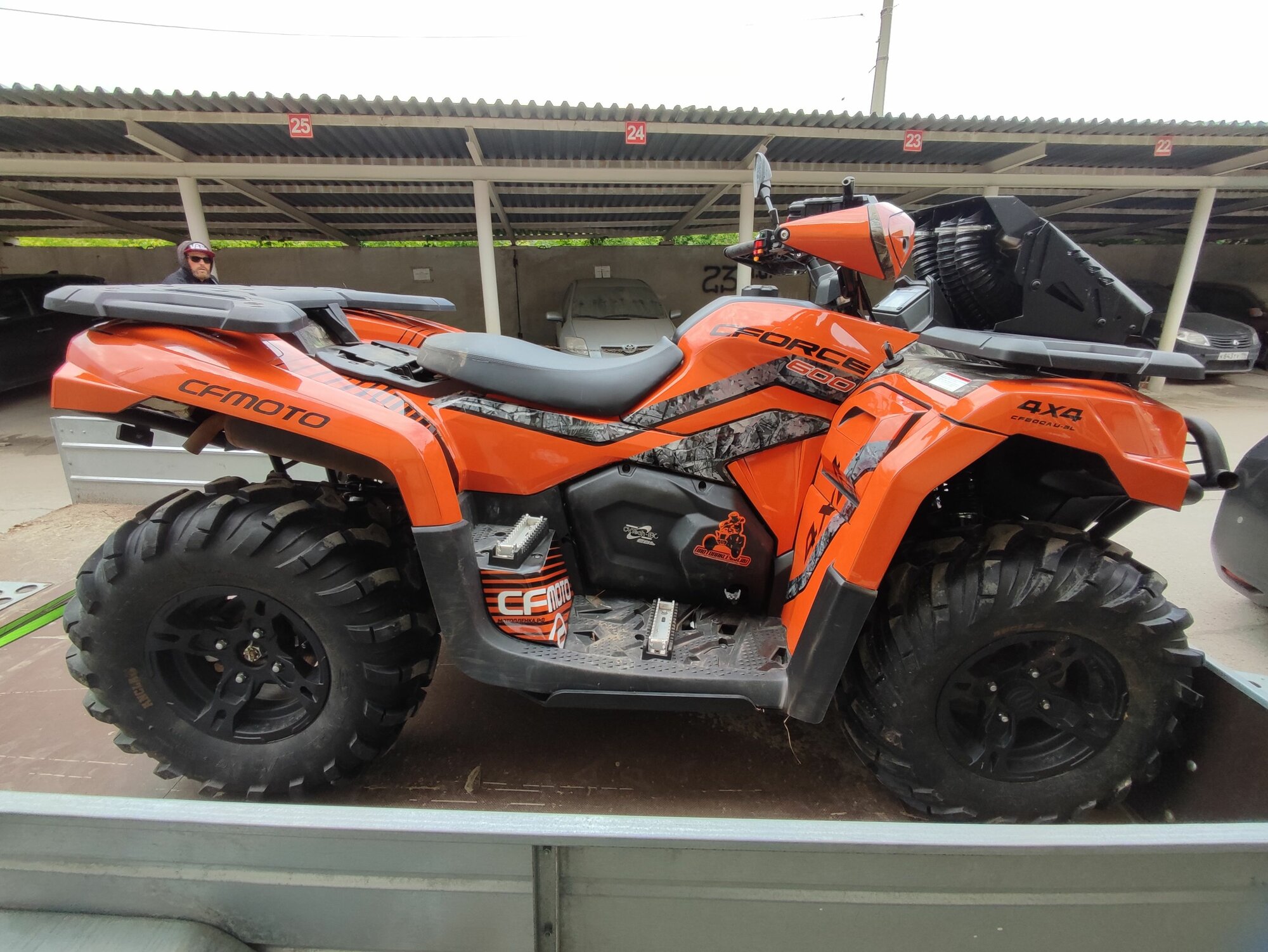 Комплект виниловых наклеек для квадроцикла cf moto cforce 600 EPS 2023 защитные #4270