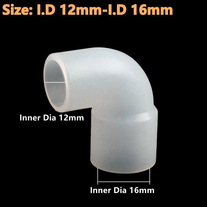 Силиконовый уголок I.D 12mm-I.D 16mm, 1 шт.