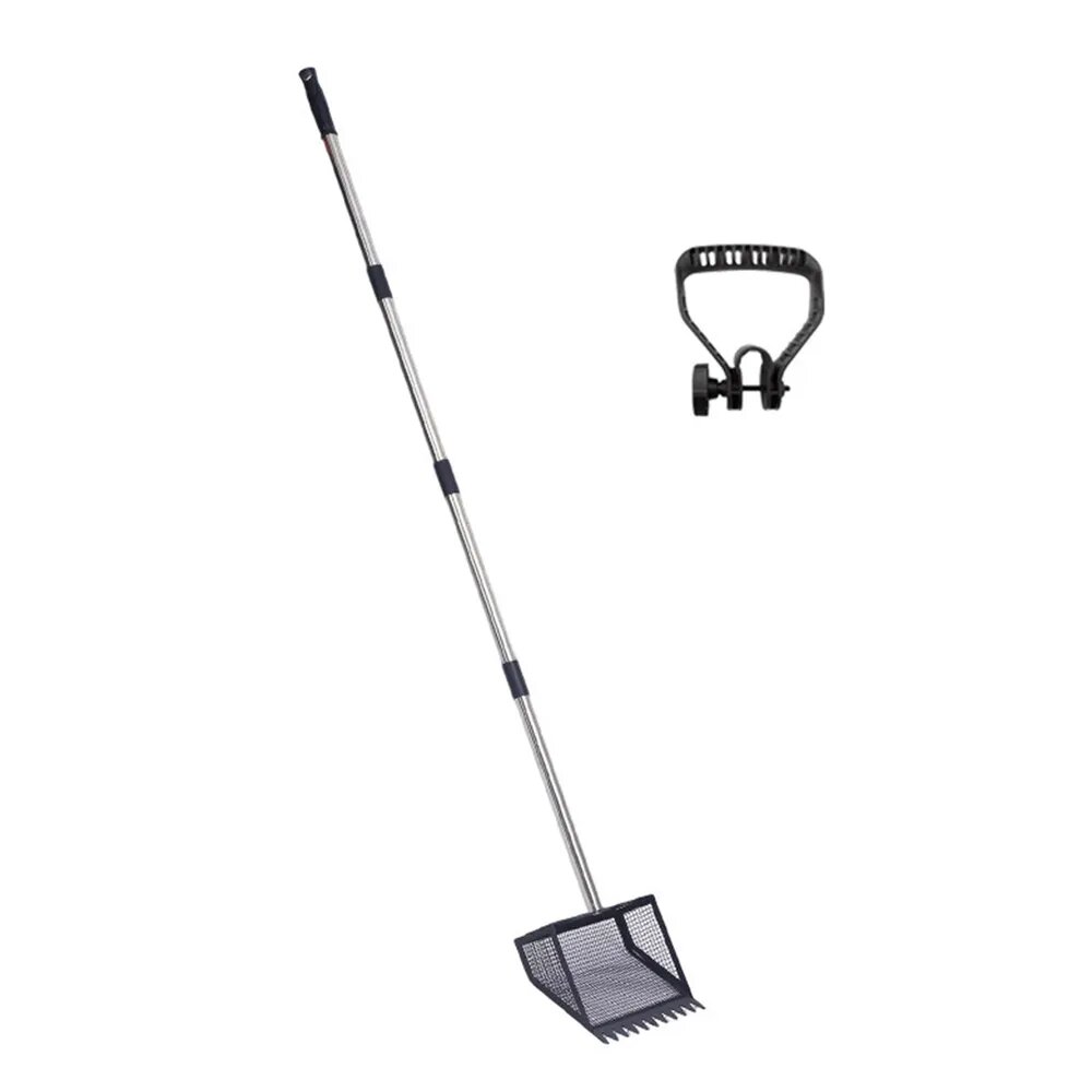 Телескопический металлический совок для навоза с увеличенной вместимостью пожилых пользователей