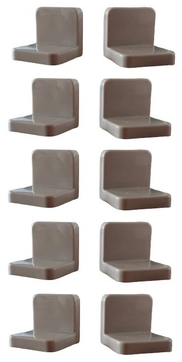 Уголок крепежный 25х25 с пластиковой крышкой, Дуб беленый, 10 штук.