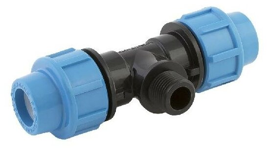 Тройник комбинированный ДЖИЛЕКС ПНД РР 20х1/2" НР (9430)