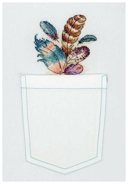 Набор для вышивания Жар-Птица "Воздушный букет", 9x9 см