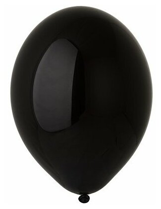 Шар латексный ненадутый В 105/025 Пастель Экстра Black 32 см (50 в уп)