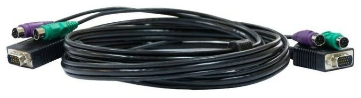 Кабель D-Link DKVM-CB/A4A 1.8м черный
