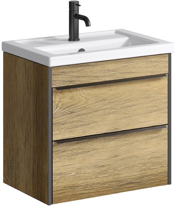 Тумба с раковиной Aqwella Fargo 60.5 дуб балтийский