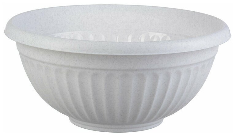 Кашпо-миска ливия D50см мраморный