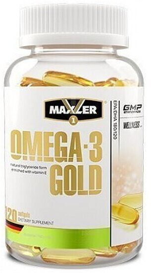 Добавка Maxler Omega-3 Gold TG, 120 капсул