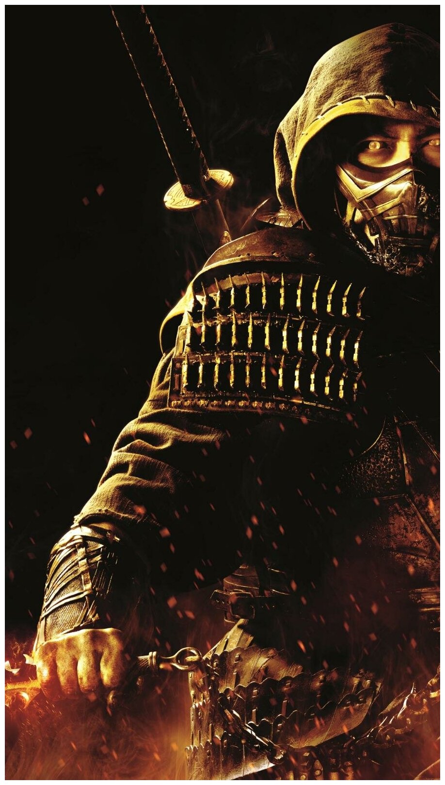 Постер / Плакат / Картина Mortal Kombat - Скорпион 60х90 см в подарочном тубусе