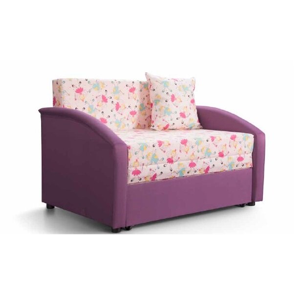 Фабрика Мирлачева детский диван Даня (принт Принцессы, 116см.)