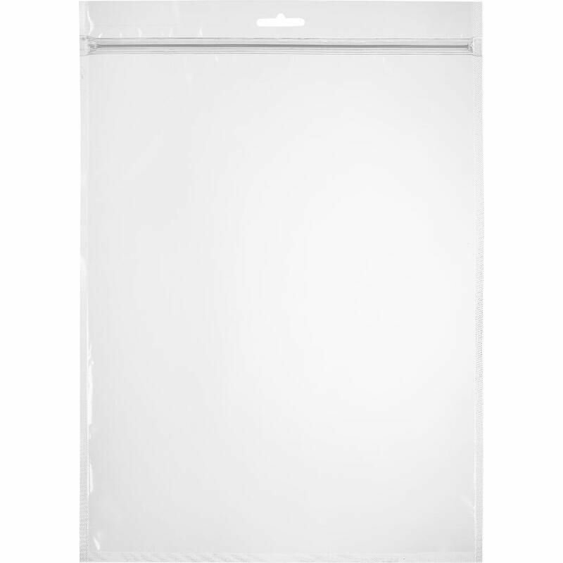 Пакет с замком zip-lock с европодвесом 25х35 см 60 мкм (100 штук в упаковке)