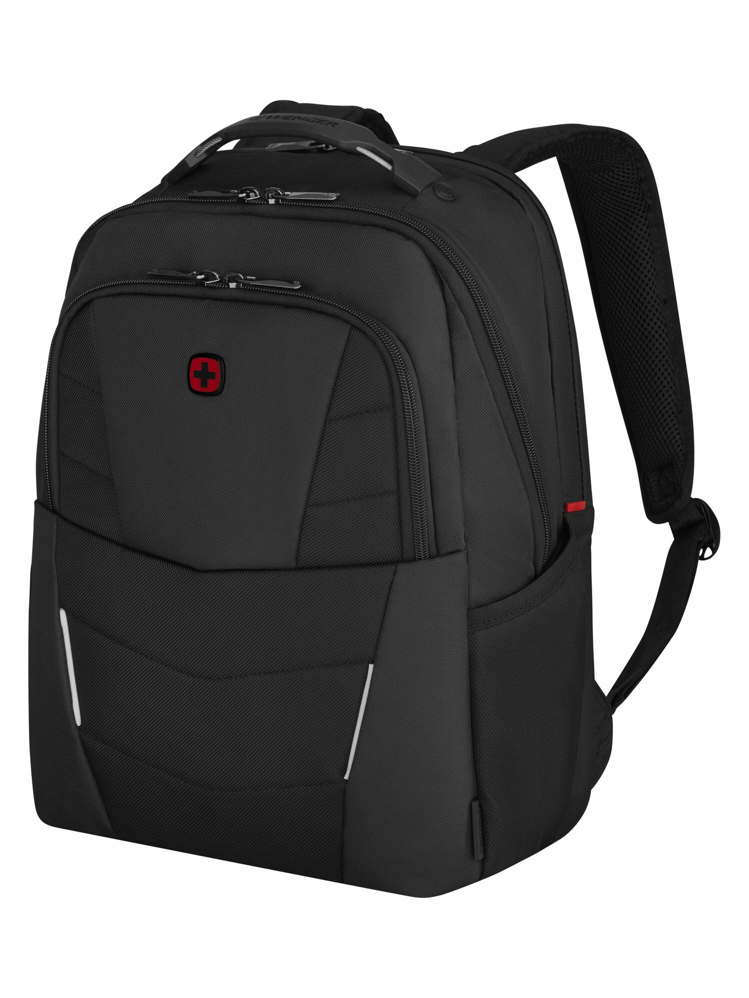 Бизнес рюкзак мужской женский WENGER Altair, с отделением для ноутбука 15,6', ортопедический, 20 л, черный