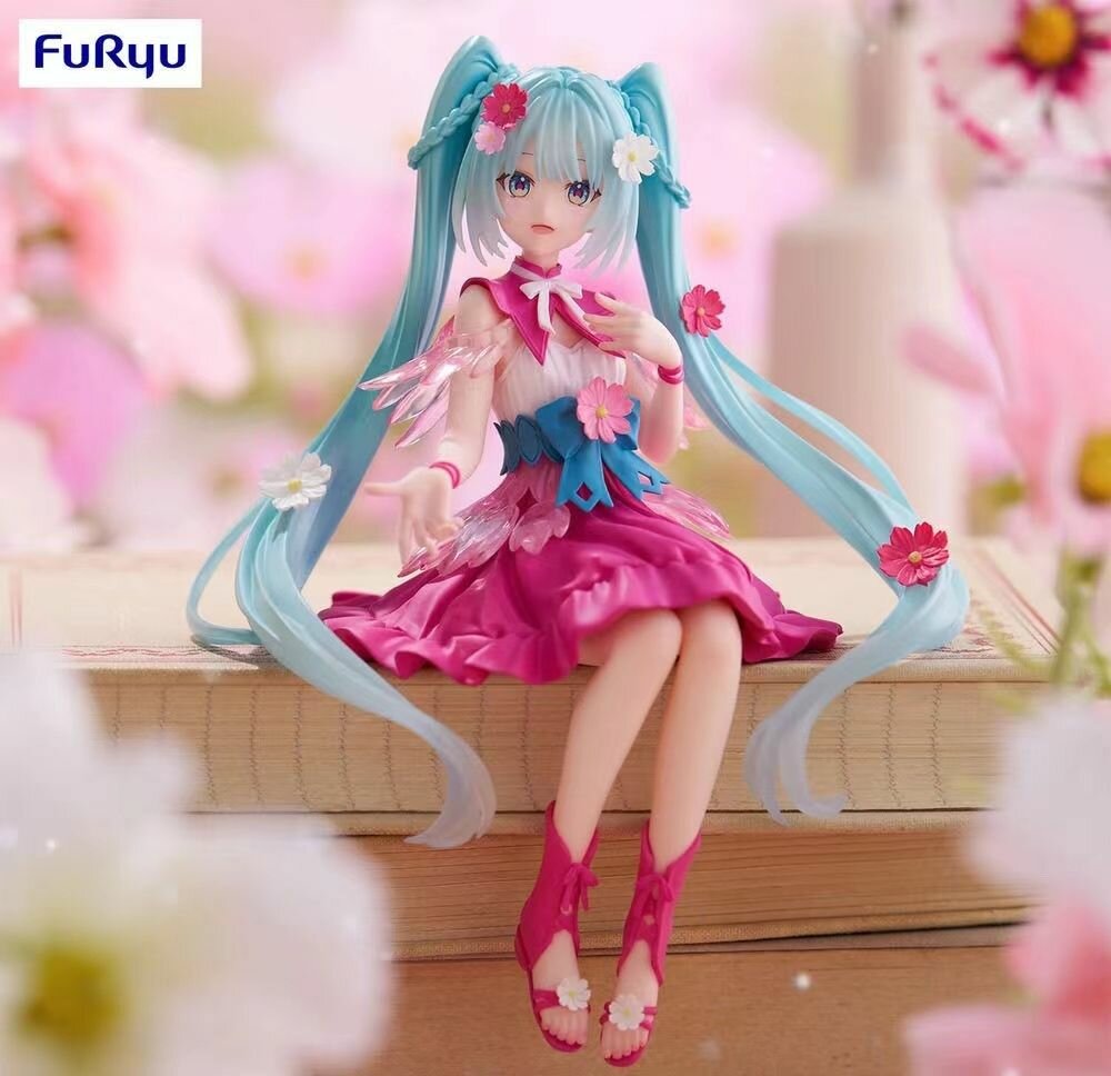 Фигурка Хацунэ Мику Цветочная Фея Космос / FuRyu Hatsune Miku Flower Fairy Cosmos Noodle Stopper Figure