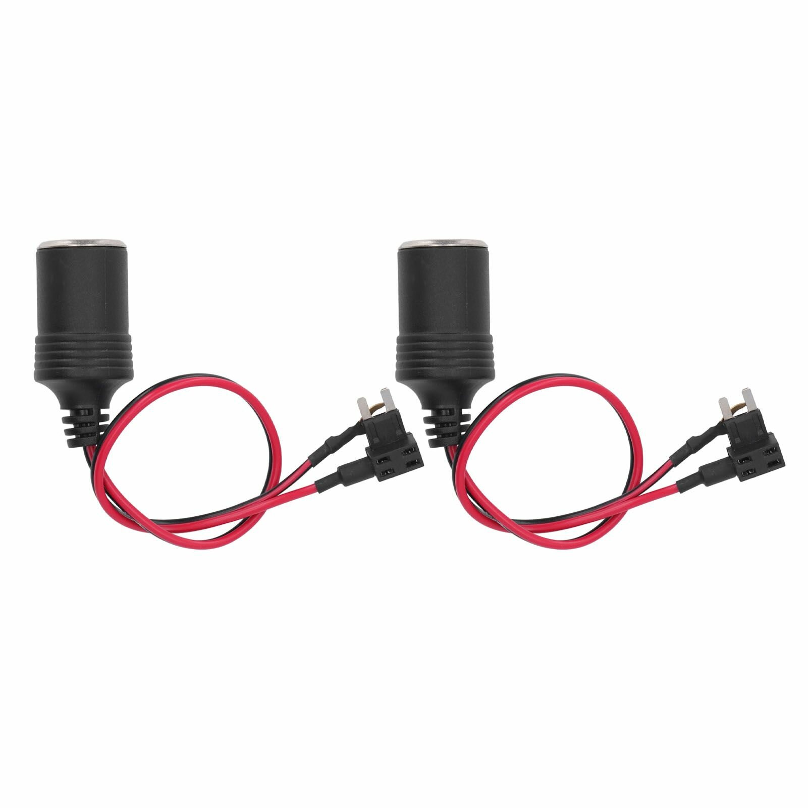 2шт розетка прикуривателя, 12-24 В, 8A, 30 см, для автомобиля, мотоцикла, лодки,