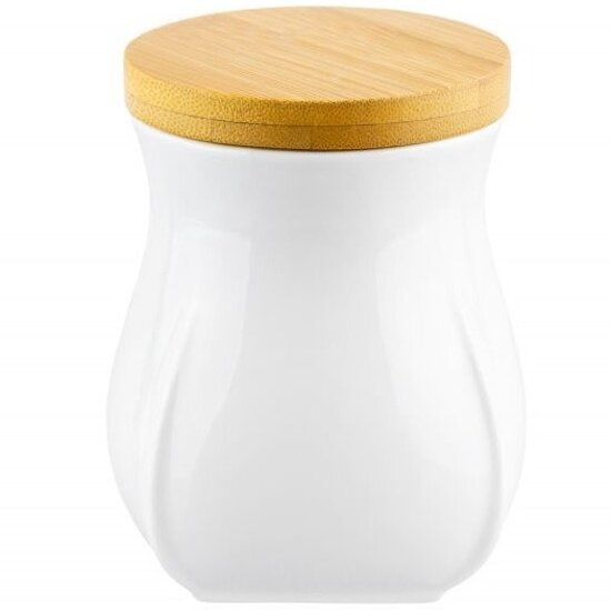 Банка для хранения Elan Gallery "Тюльпан" с деревянной крышкой, 700 мл
